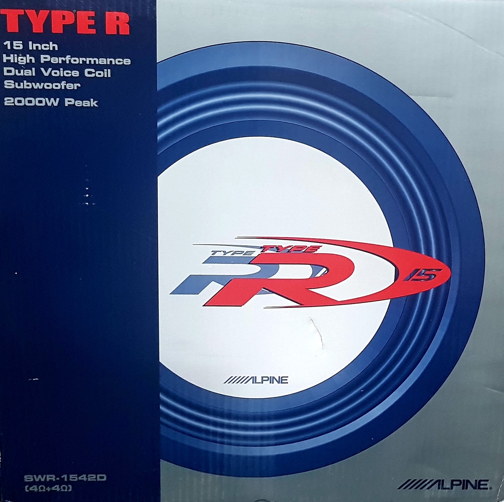 Alpine Type-R 15"subwoofer SWR-1542D — Mobile Acoustics