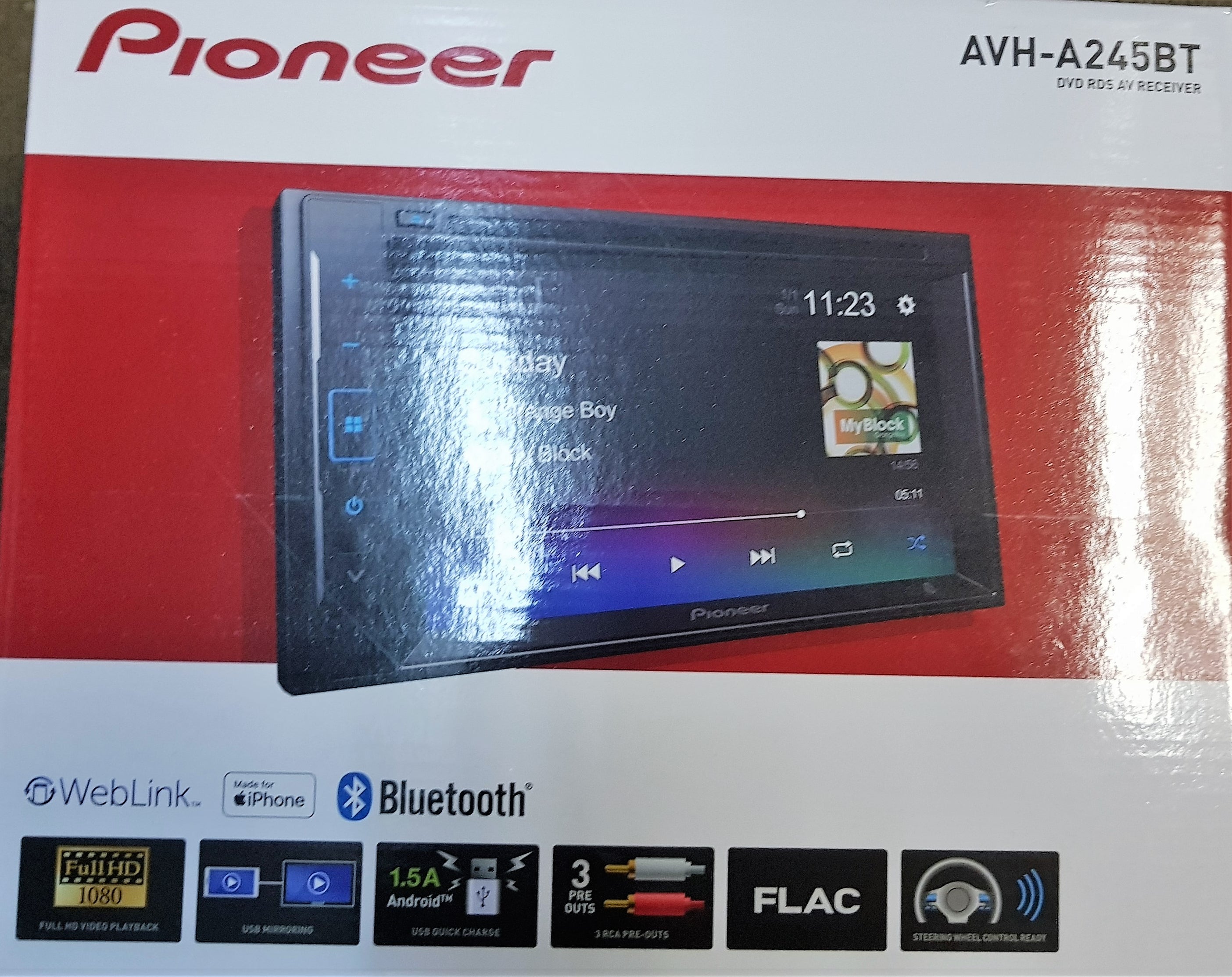 Pioneer 6.2" Multimedia Radio AVH-A245BT — Mobile Acoustics